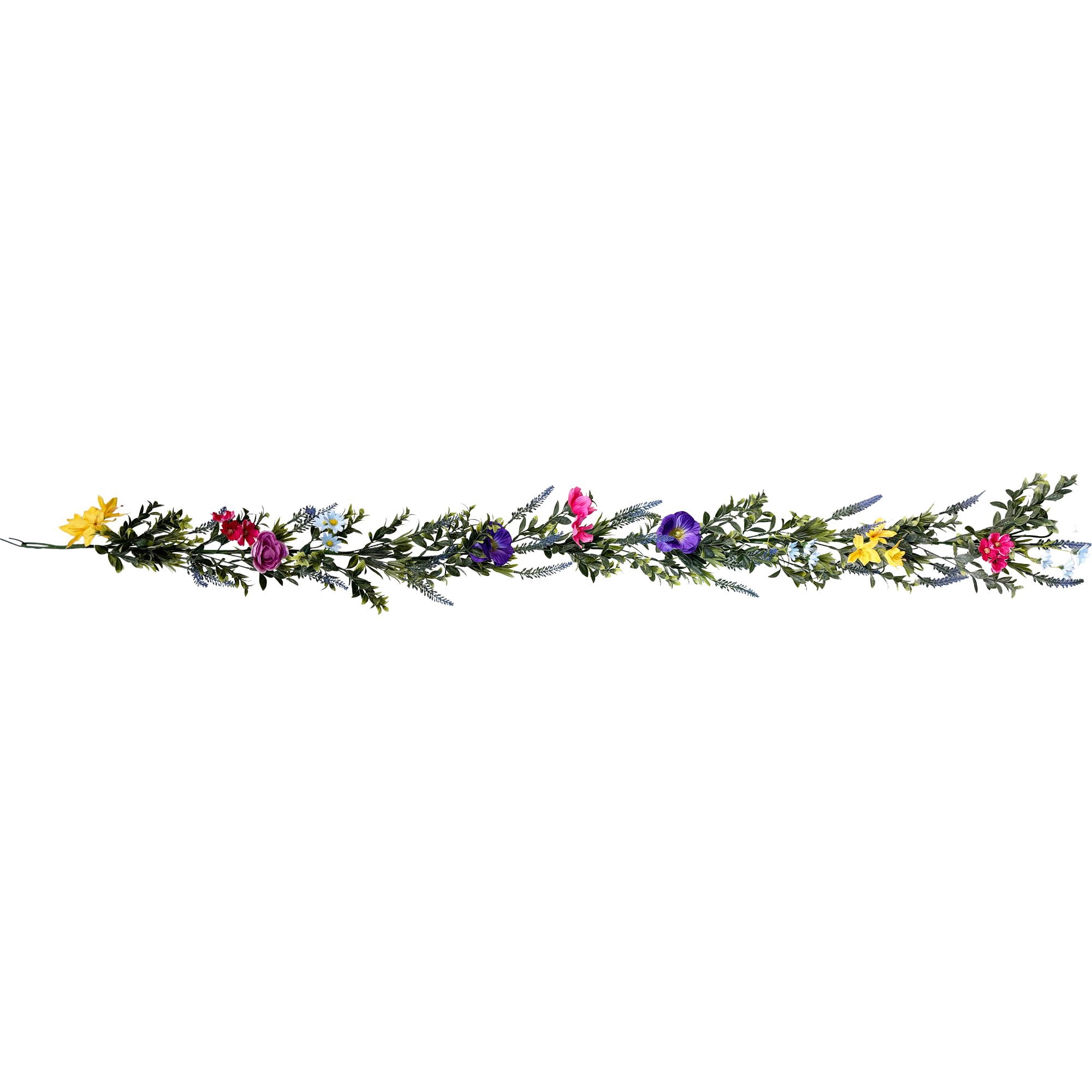 6ft. Wildflower Garland by Ashland - Spring Florals and Greenery ...