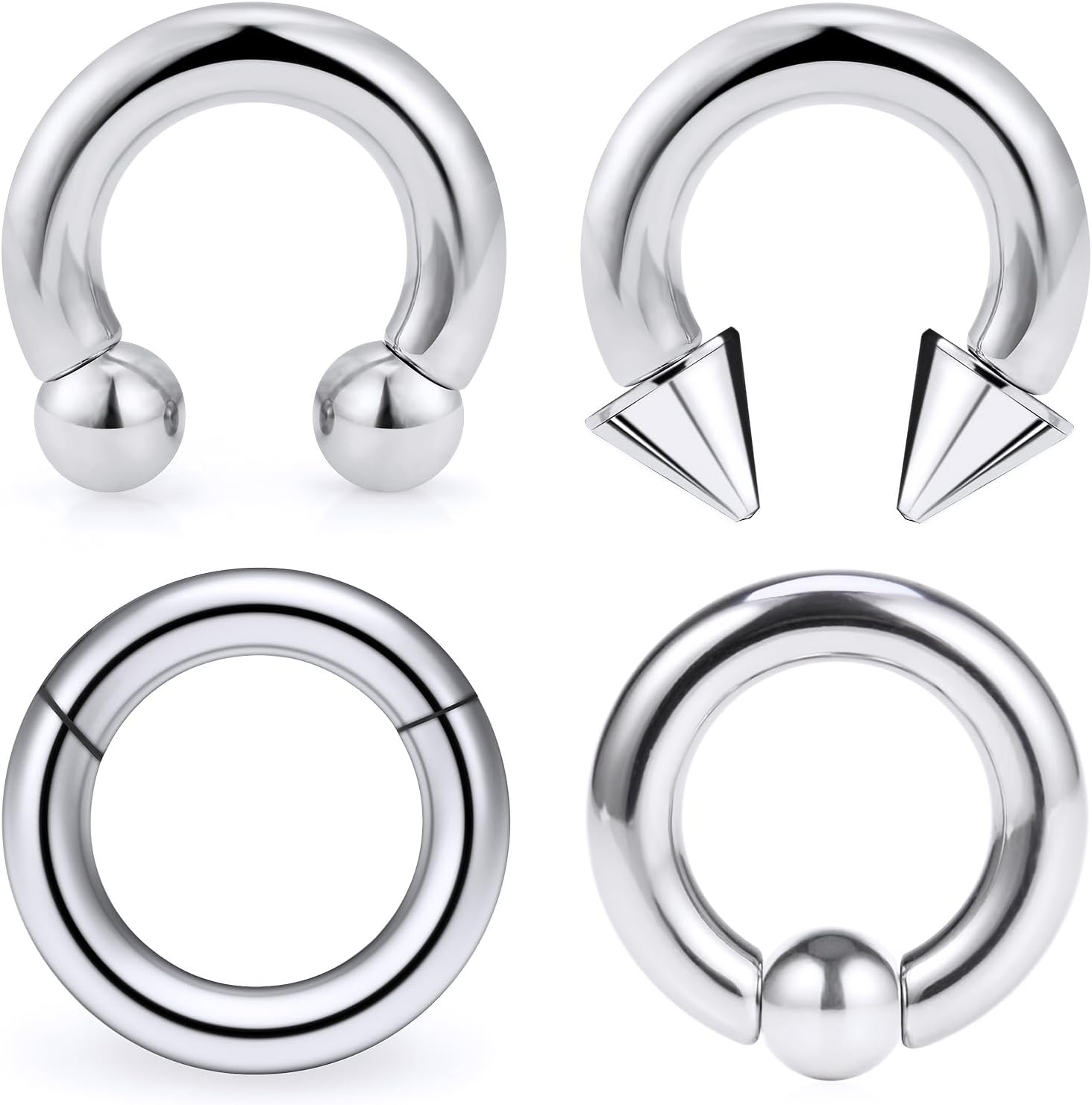 6g Septum Ring Gauges Earring Plug Tunnel Stretching Piercing Kit 6 ...