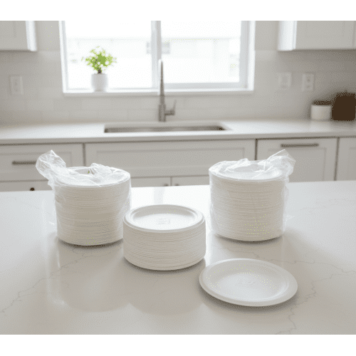6in 1-Compartment Plates, Grease & Moisture Resistant, PFAS-Free ...