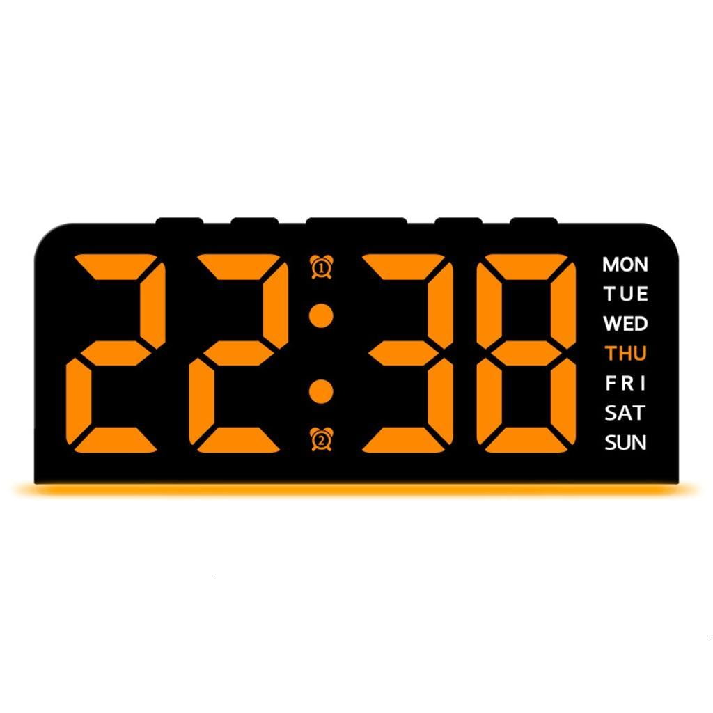 6in Display LED Clock Digital Alarm Clocks With Bottom Lighting ...