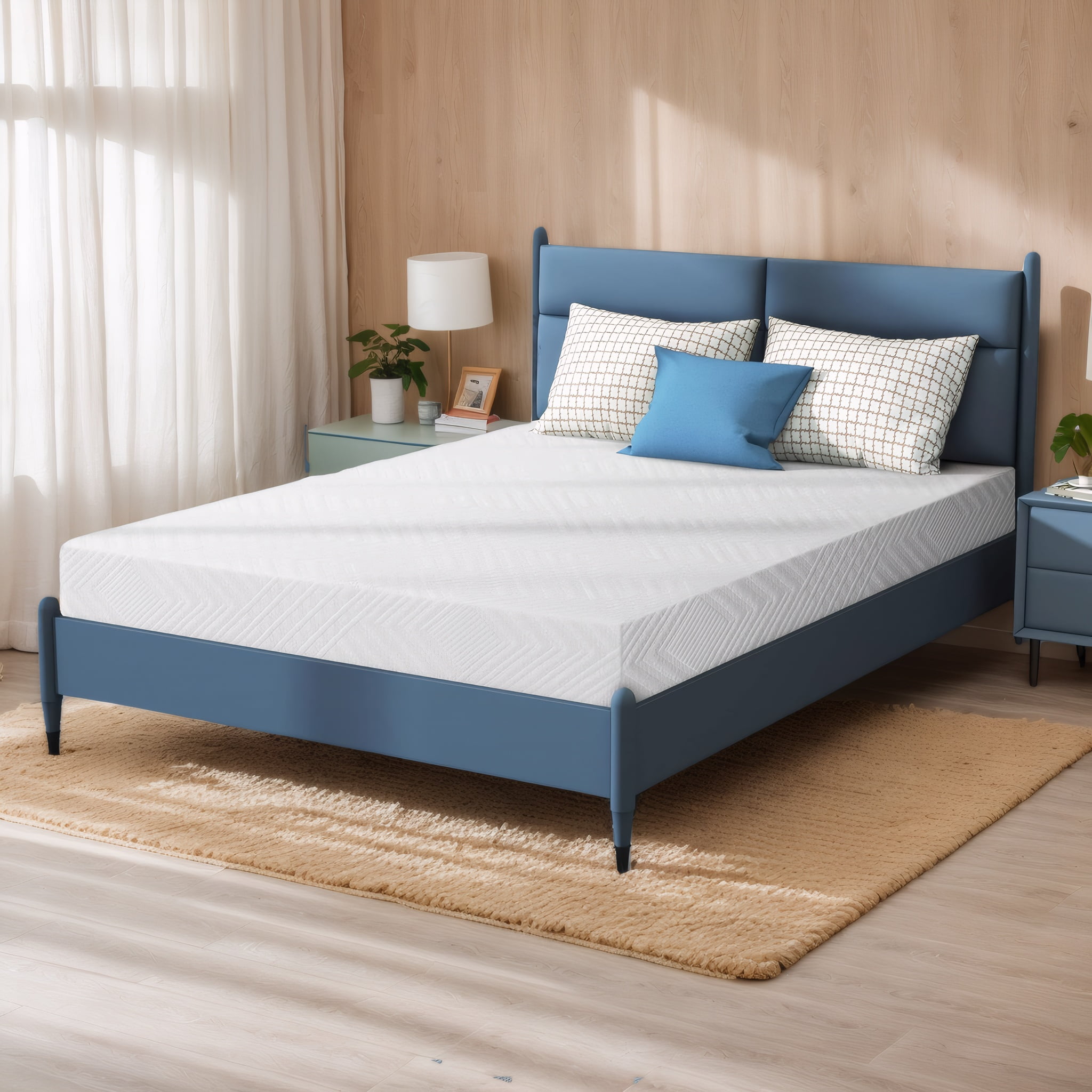 6in Memory Foam Mattress in a Box, Medium Firm Full Mattress with Gel ...