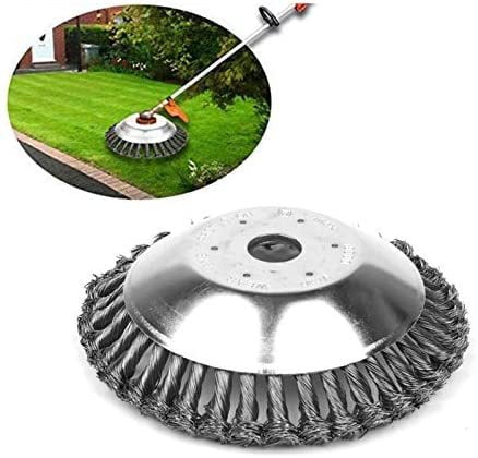 6in Rotary Weed Brush Joint Twist Knot Steel Wire Wheel Brush Disc ...
