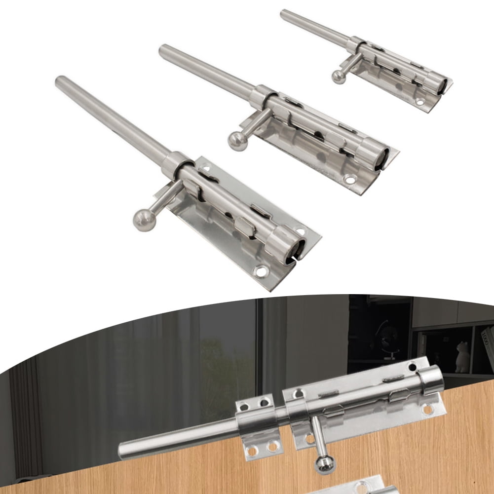 6in Slide Bolt Gate Latch Stainless Steel Barrel Bolt Latch Heavy Duty ...