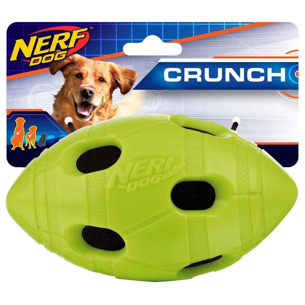 6in TPR Bash Crunch Football - Green - Walmart.com