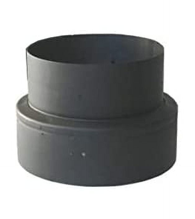 6in. to 7in. Single Wall Black Stove Pipe Increaser/Reducer - Walmart.com