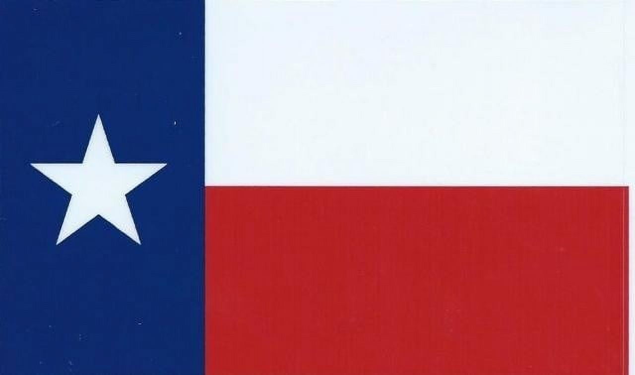 6in x 4in Texas State Flag Bumper Sticker Decal Vinyl Car Window ...