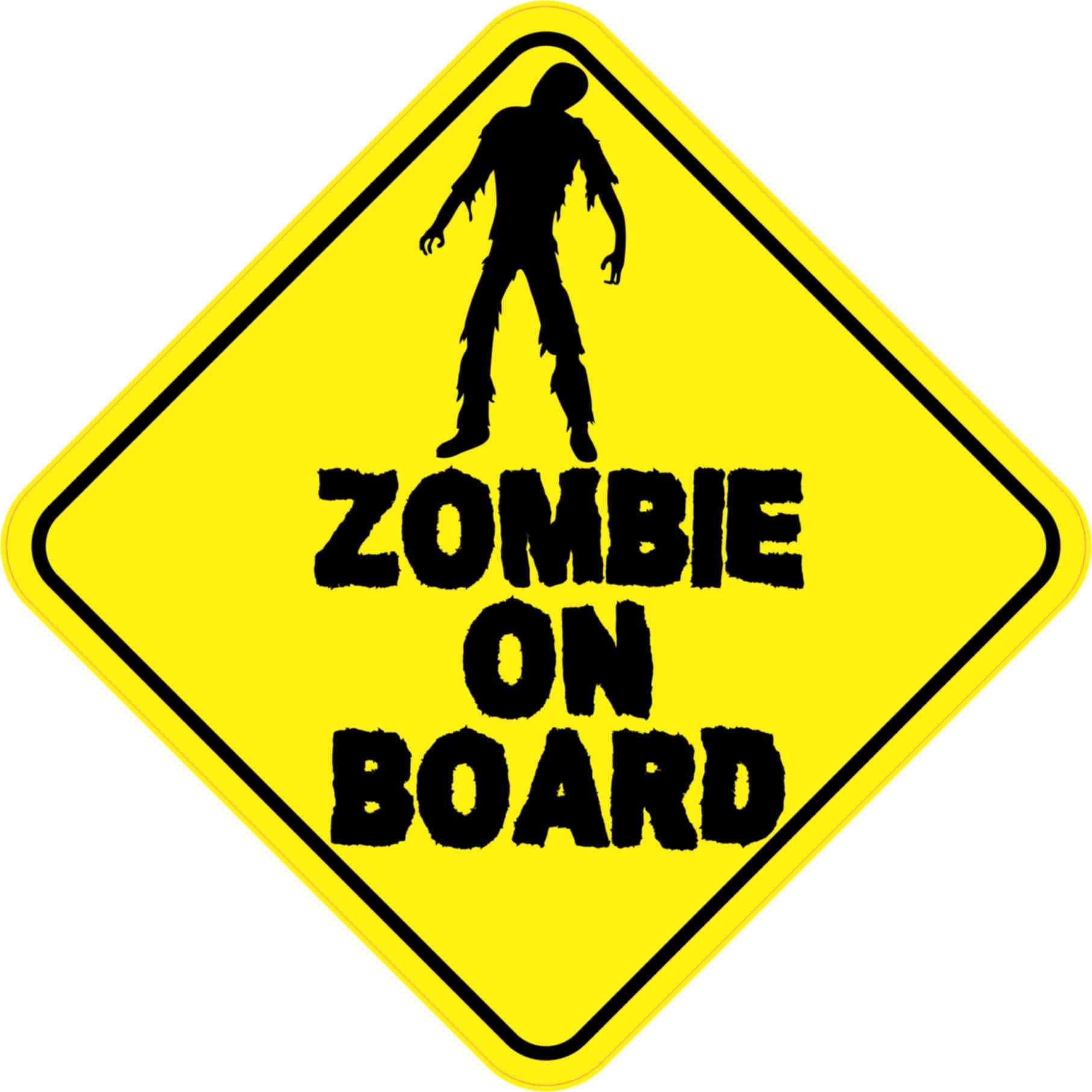 Zombie Board Sticker
