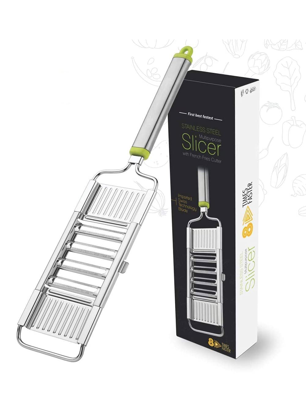 6in1 Stainless Steel Grater and Slicer is a Versatile Kitchen Tool That ...