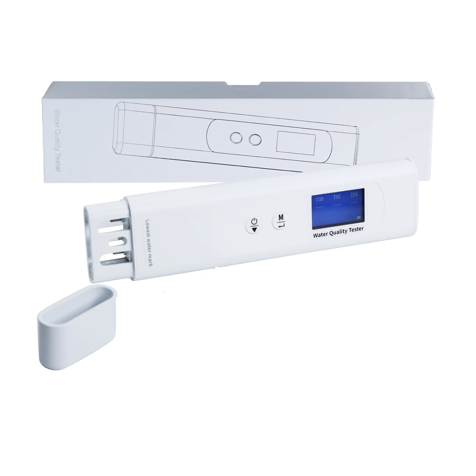 6in1 Tds Meter TOC UV275 EC COD Temperature Meter Digital Water Quality ...