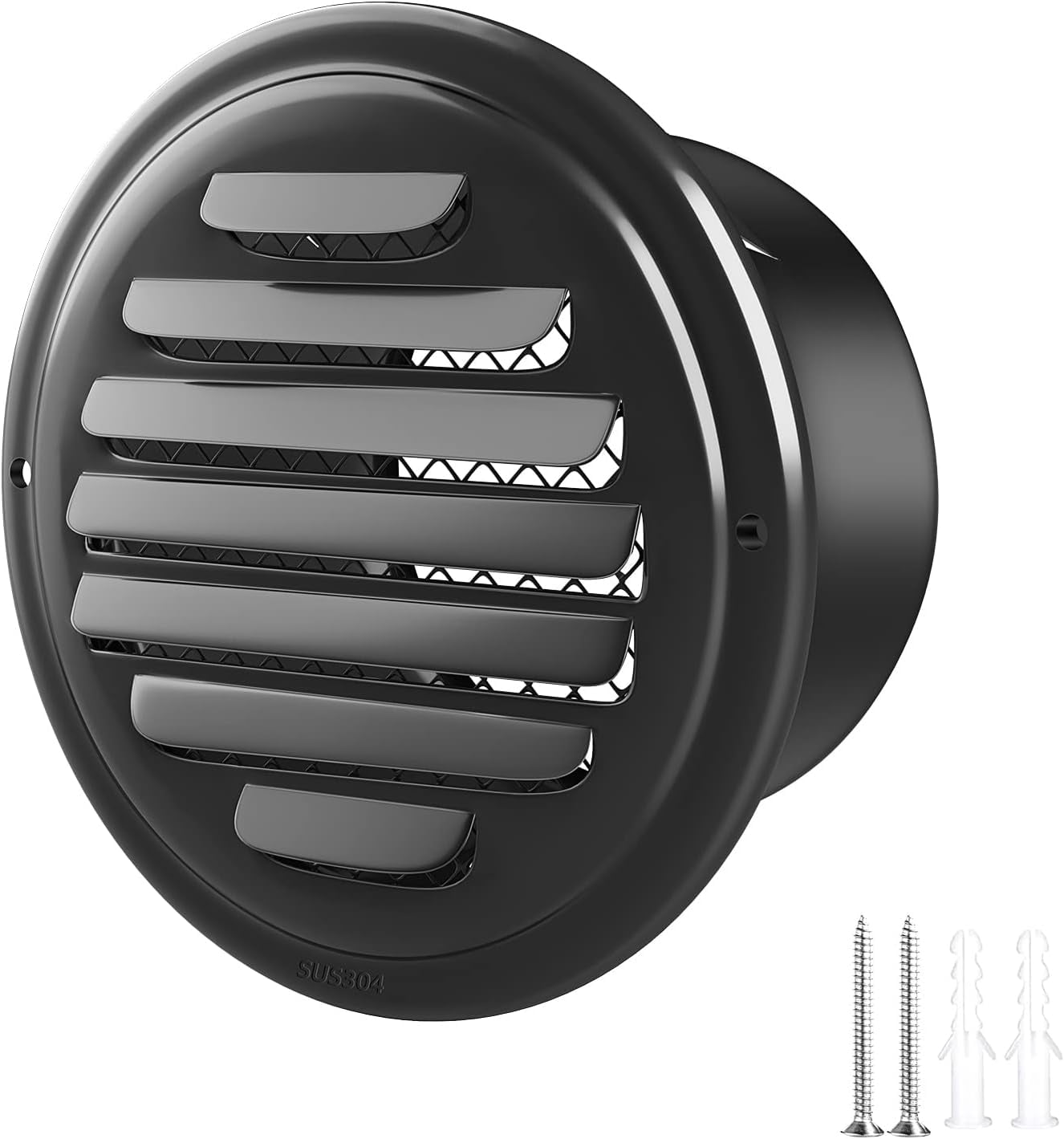 6inch 304 Stainless Steel Air Vents Cover, Louvered Grille Cover Vent ...