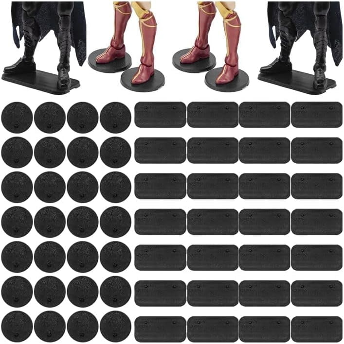 6inch Action Figure Display Stand with Peg, Clear Figuras Toy Organizer ...