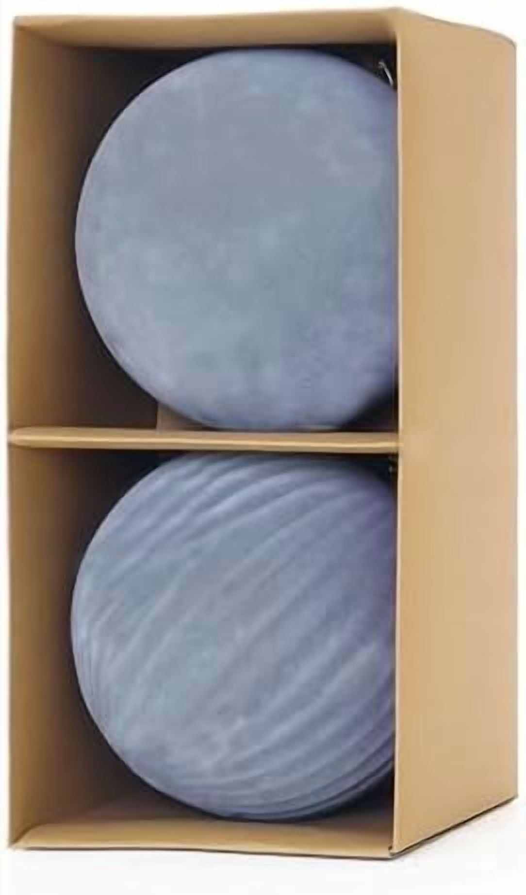 6inch Big Dusty Blue Velvet Christmas Ornaments for Xmas Trees, 2 pcs ...