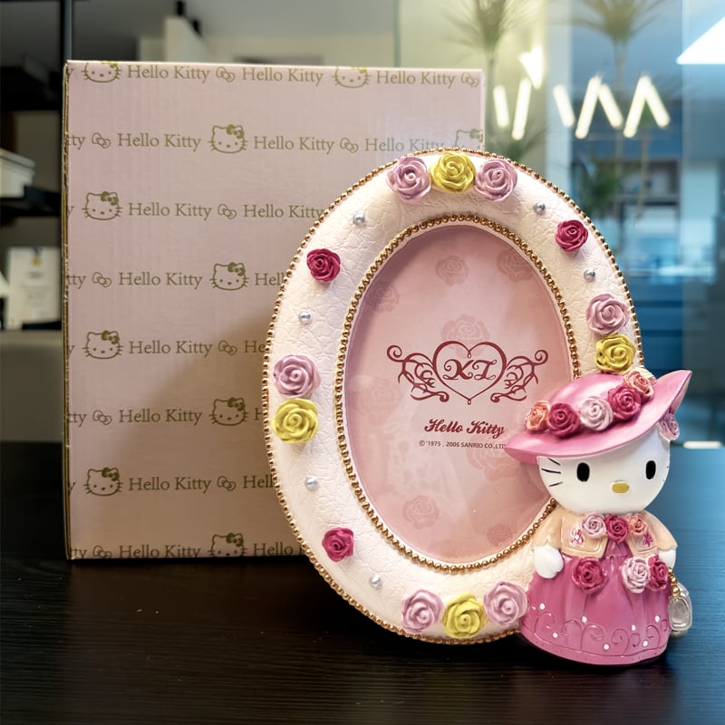 6inch Cartoon Hello Kitty Wealthy Girl Resin Photo Frame Picture Frame ...