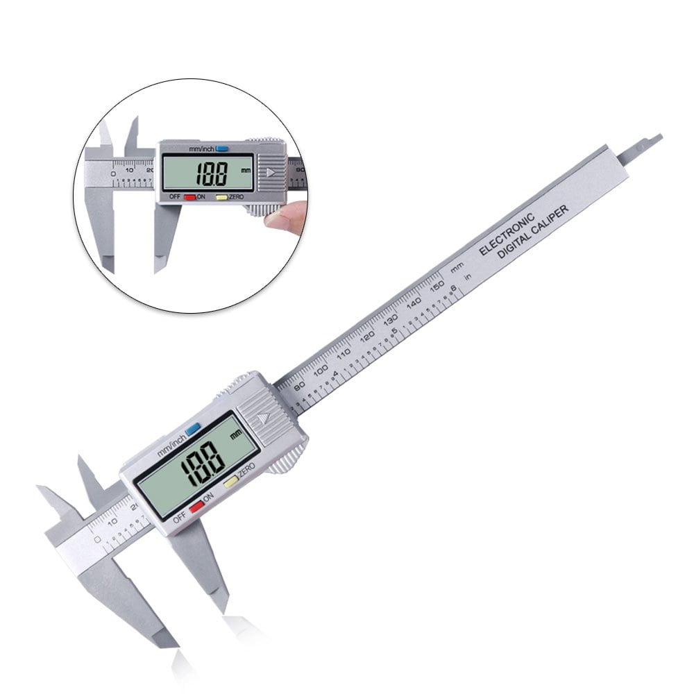 6inch Digital Vernier Calipers 0-150mm Lcd Electronic Caliper, Carbon ...
