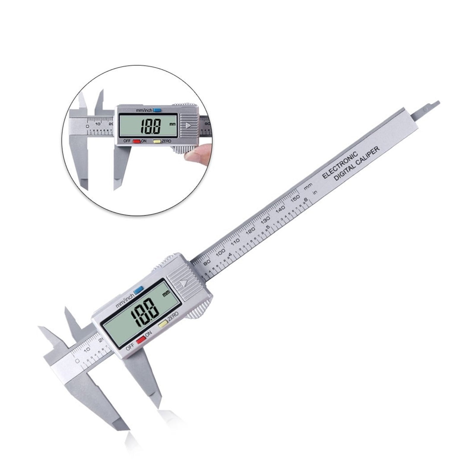 6inch Digital Vernier Calipers Lcd Electronic Caliper, Carbon Fiber ...