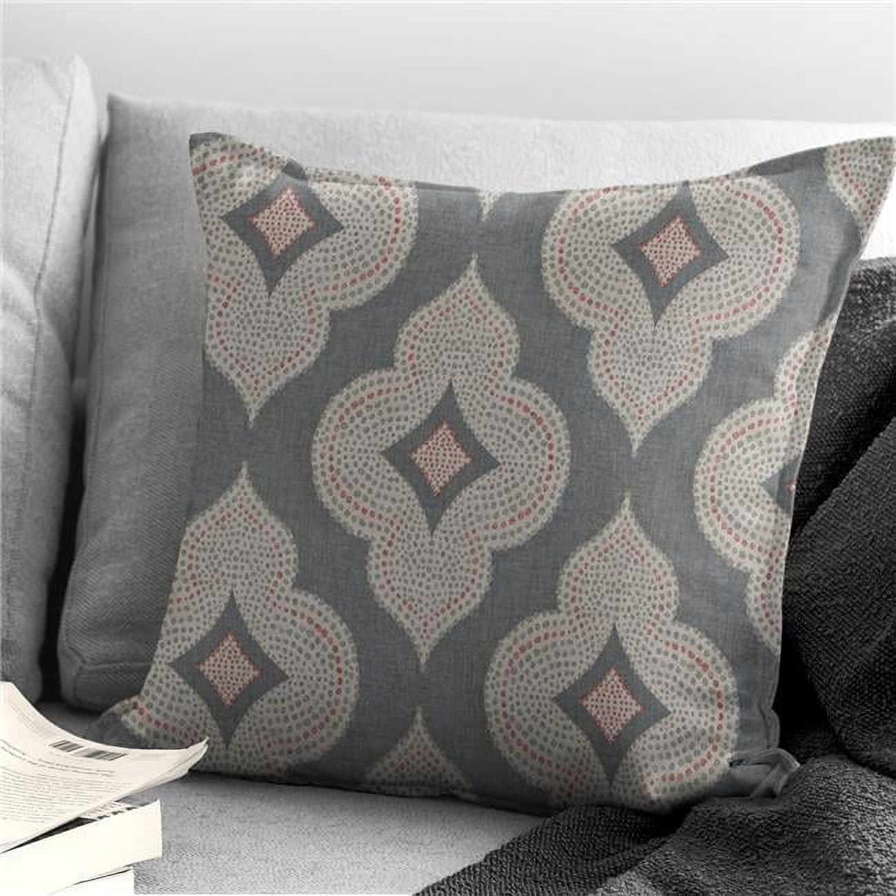 6ix Tailors 20 in. Shiloh Cindersmoke Square Decorative Throw Pillows ...