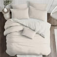6ix Tailors Braxton Duvet Cover & 2 Pillow Shams Set, Natural - King Size - 3 Piece - Walmart.com