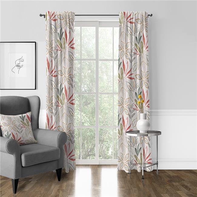 6ix Tailors FLF-LEA-BEI-PP-20108-PR 20 x 108 in. Fall Foliage Beige ...