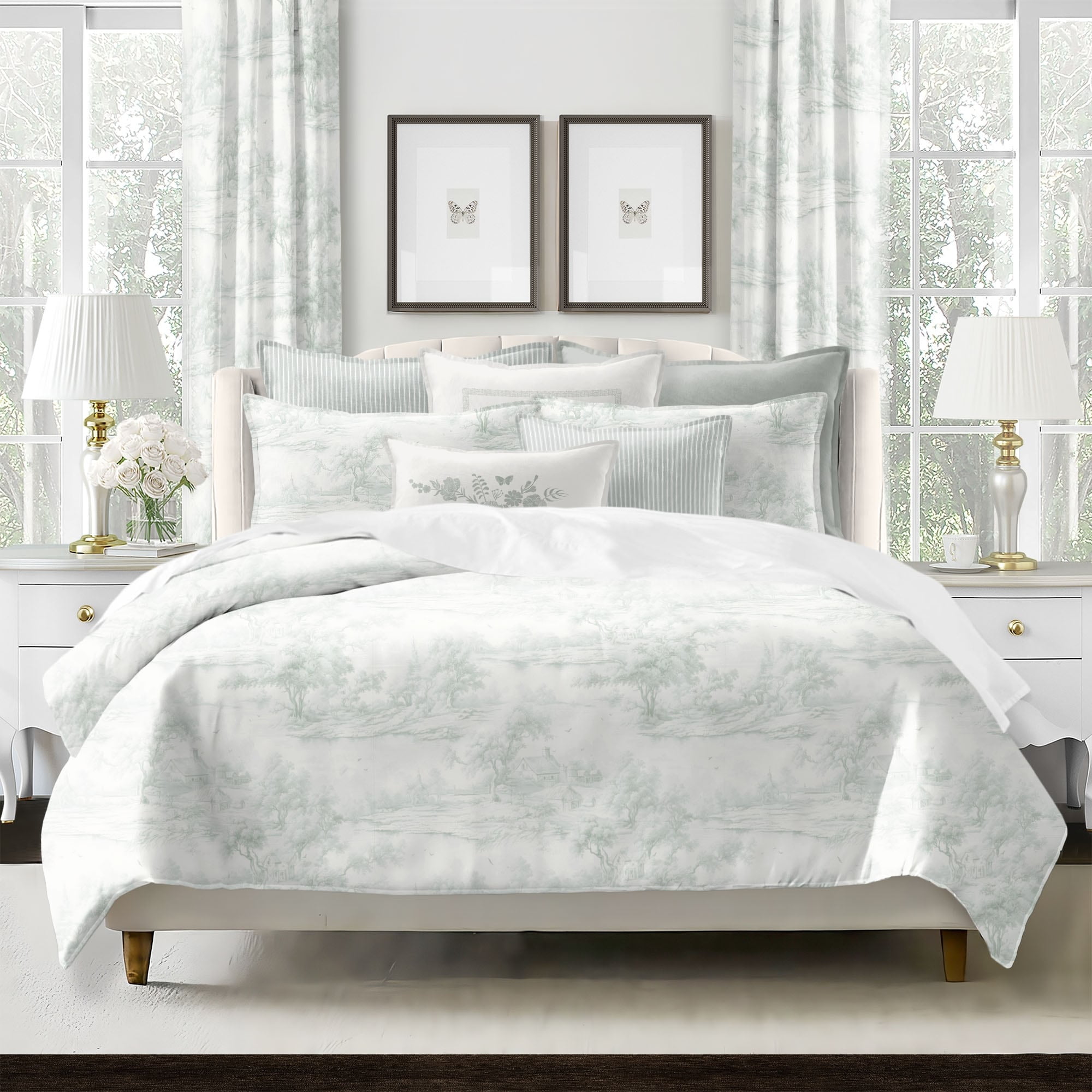 6ix Tailors Rustic Cabin Sage 8 Piece Coverlet Designer Set Full ...