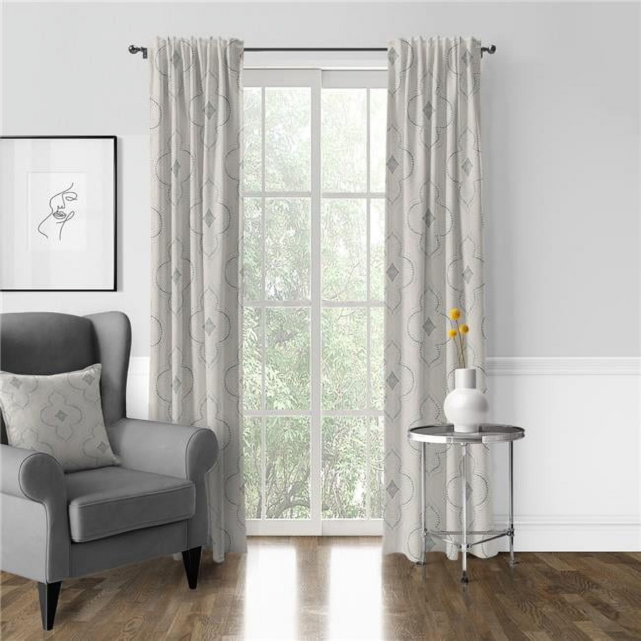 6ix Tailors SHI-QUI-LIN-PP-40132-PR 40 x 132 in. Shiloh Linen Pinch ...