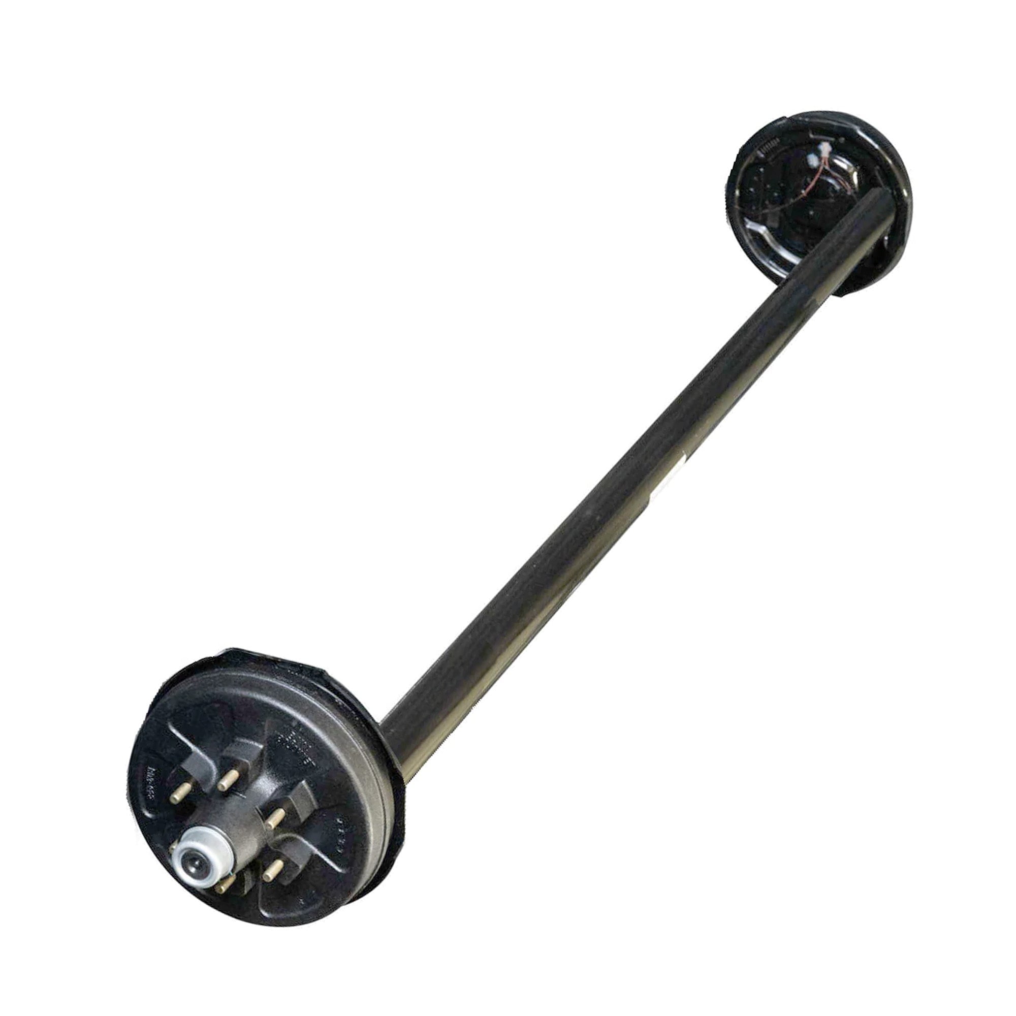 6k TK Trailer Axle - 6000 lb Electric Brake 6 Lug - (4" Drop), 95/00 (Loose Spring Seats) / 6x5 ...