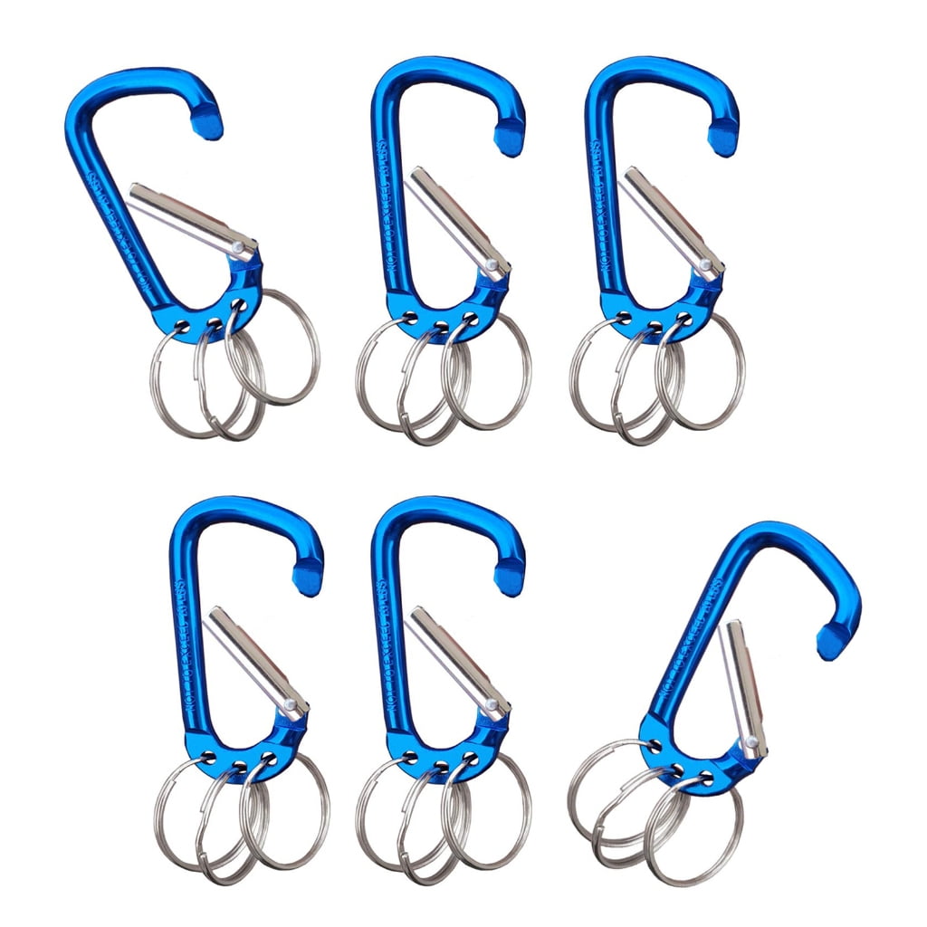 6lots Weather Backpacks Carabiner Reliability Portables Camping Hook ...