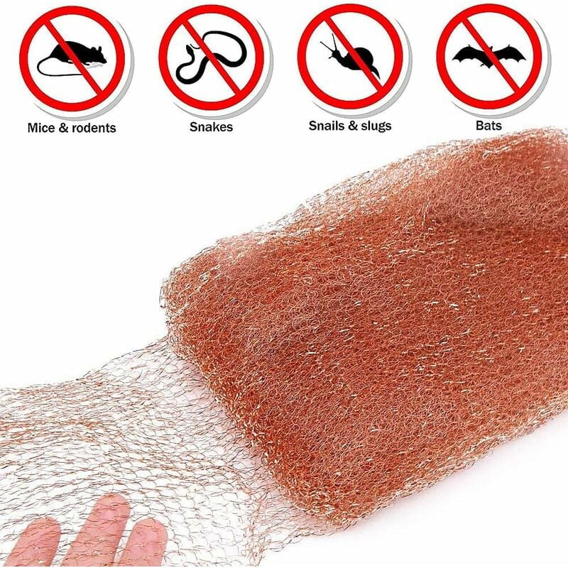 6m/20Feetx12.7cm Copper Mesh Roll, Copper for Mouse Rat Rodent Control ...