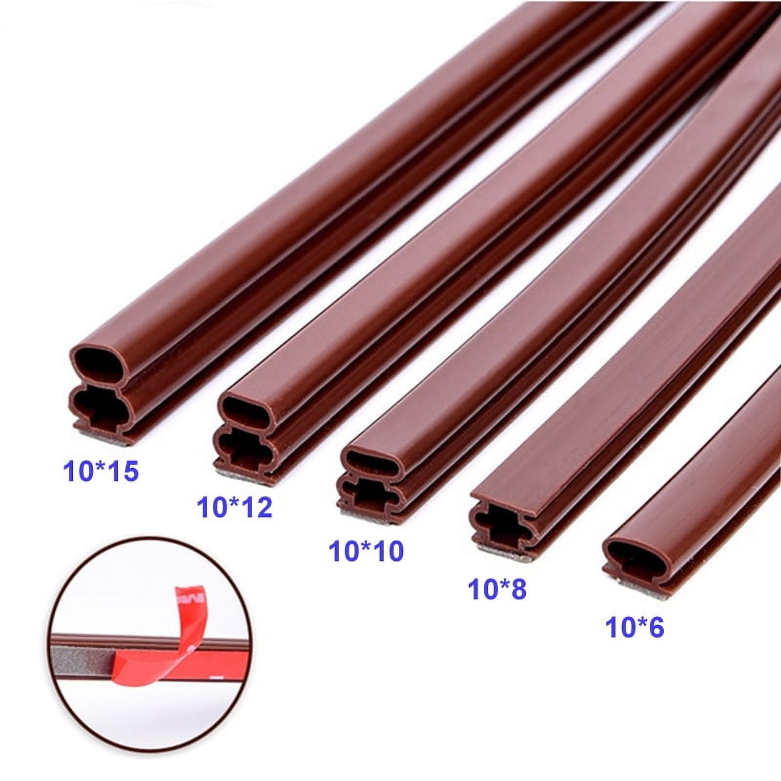 6meter Silicone Rubber Sealing Strip Crash 10x6/8/10/12/15mm Soundproof ...