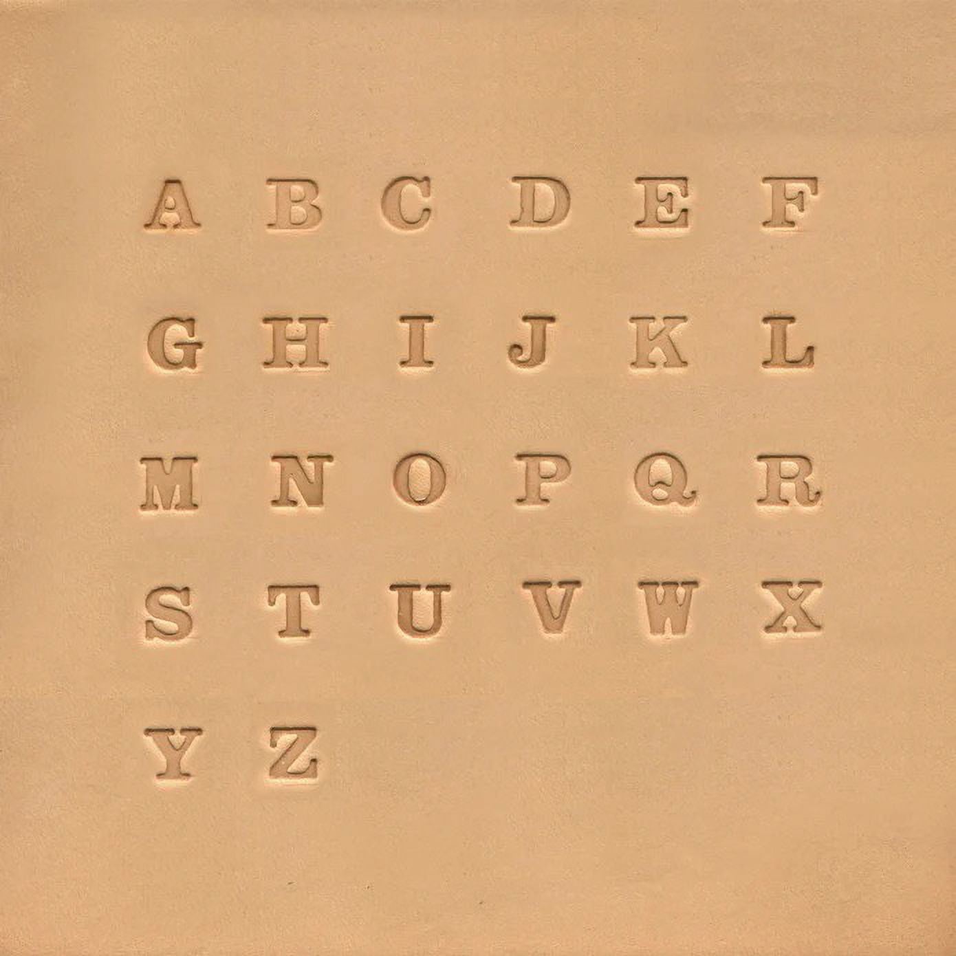6mm (1/4") Alphabet Set Leathercraft Stamp Kit A-Z Stamping 4903-01 ...
