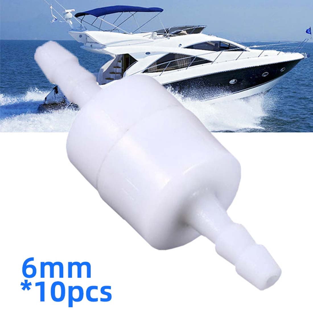 6mm 1/4" Barb Hose One Way Inline Check Valve Non Return Plastic One ...