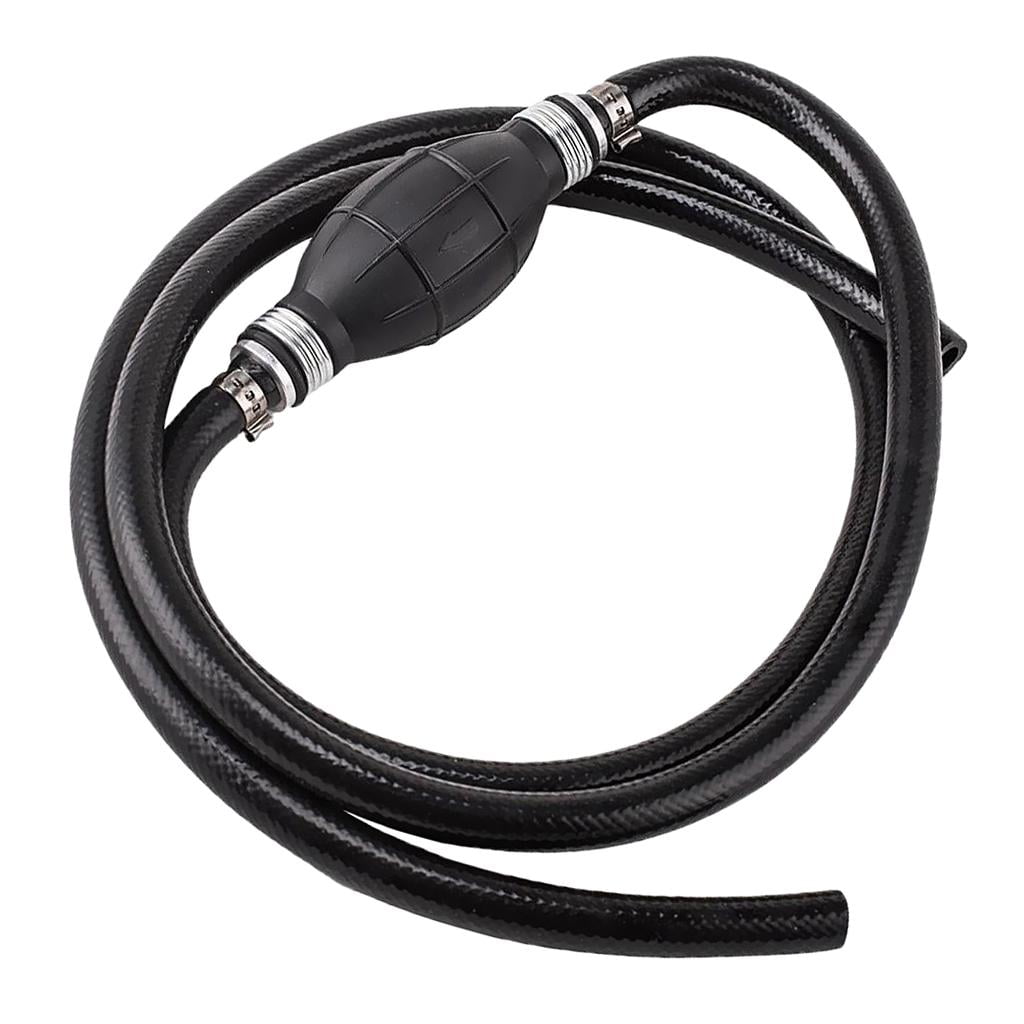 6mm 1/4" Braided Fuel Line Assembly Outboard Primer Bulb for Marine ...
