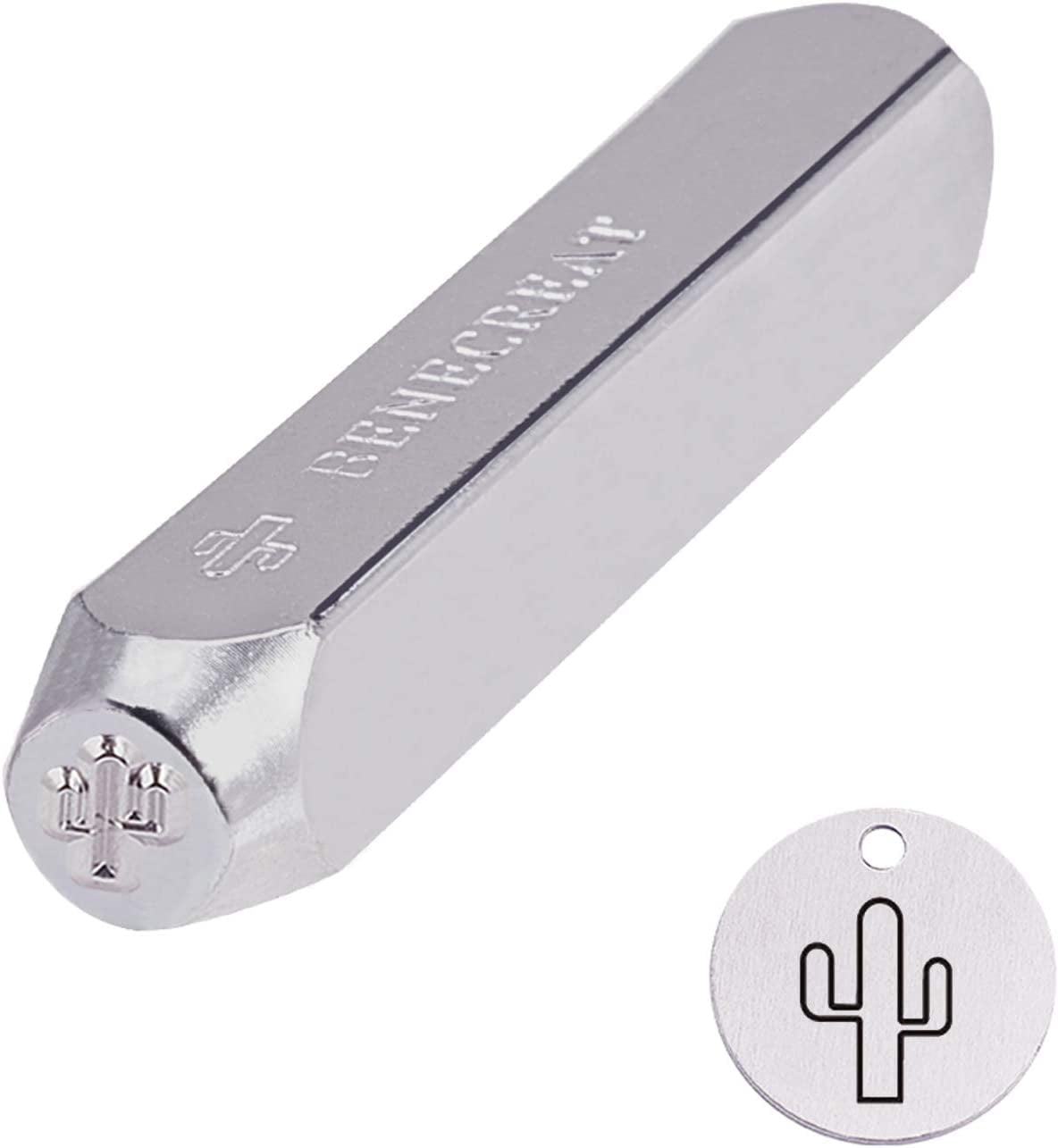 6mm 1/4" Cactus Metal Design Stamps Punch Stamping Tool - Electroplated ...