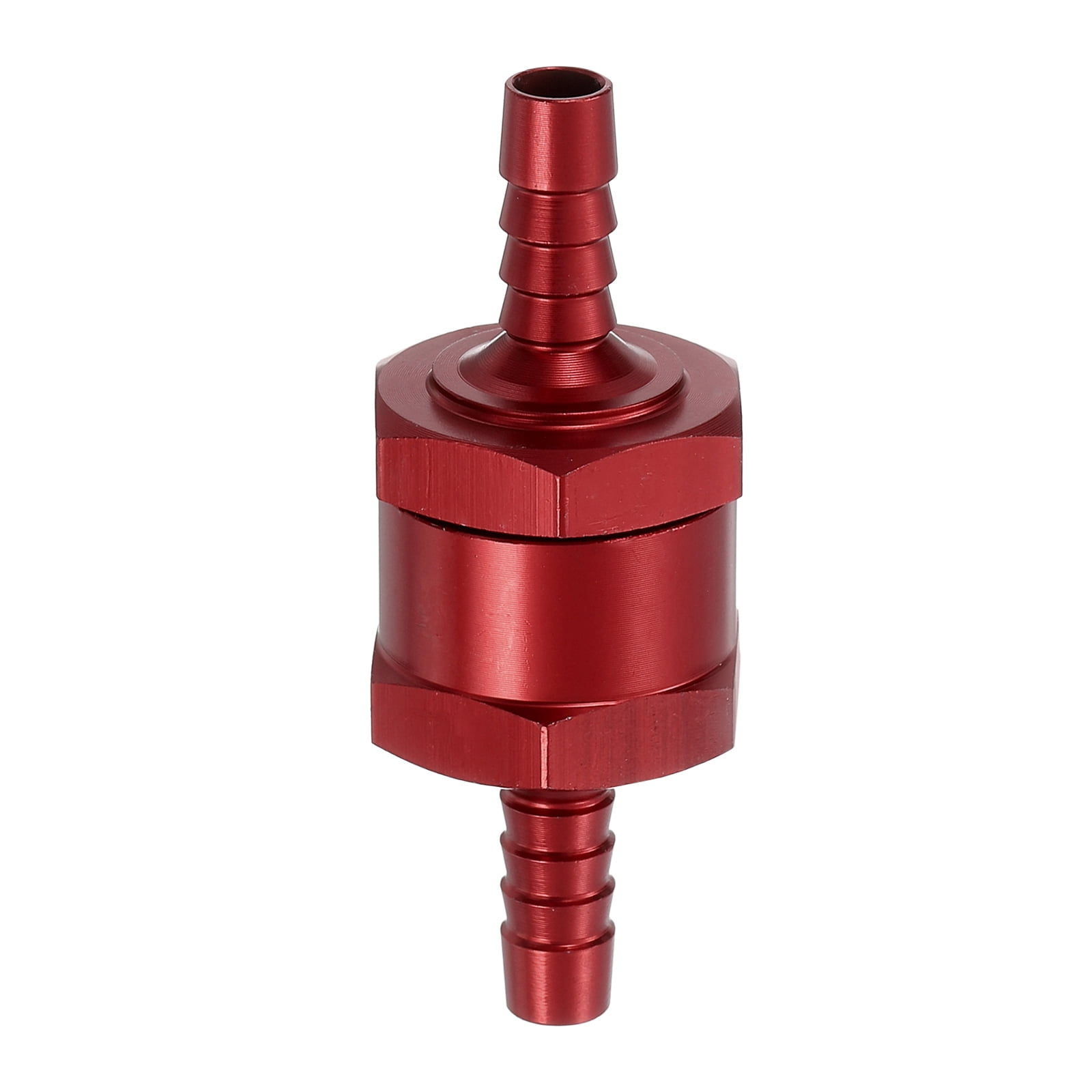 6mm (1/4") Fuel Check Valve, Non-Return Inline One Way Check Valve, Red ...