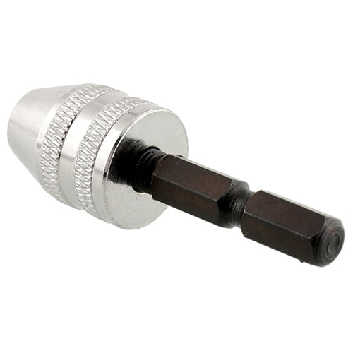 6mm 1/4 Inch Keyless Drill Chuck Adapter, Silver Color for Brick Rotary ...