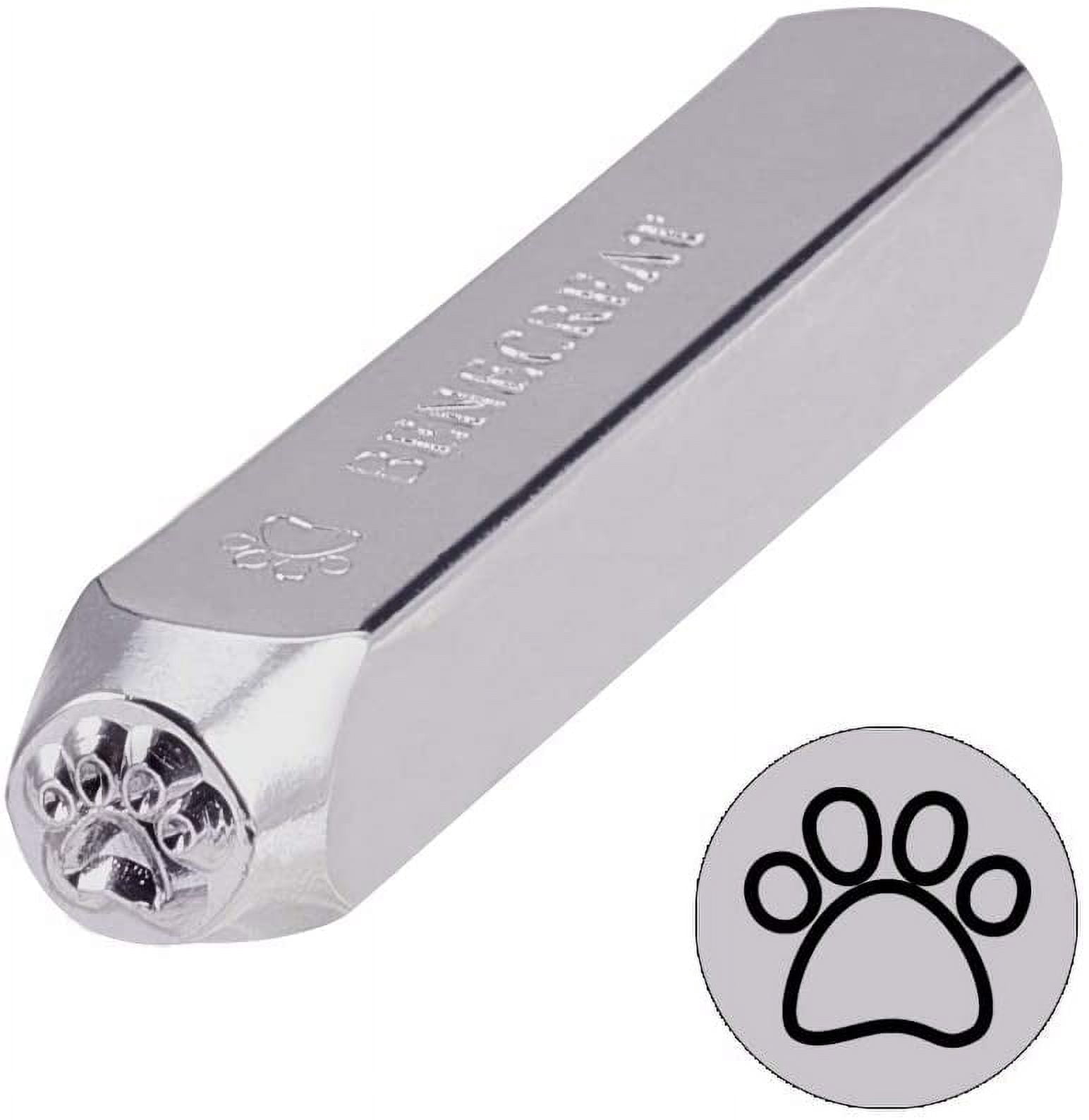 6mm 1/4" Paws Metal Design Stamps Punch Stamping Tool - Electroplated ...