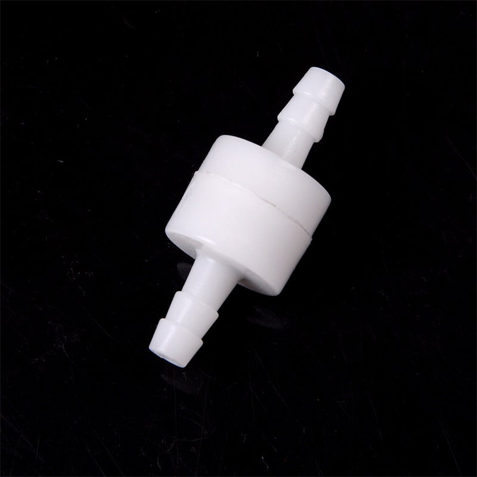 6mm 1/4" White One Way Inline Check Valve Fuel Diesel Gas Petrol Liquid ...