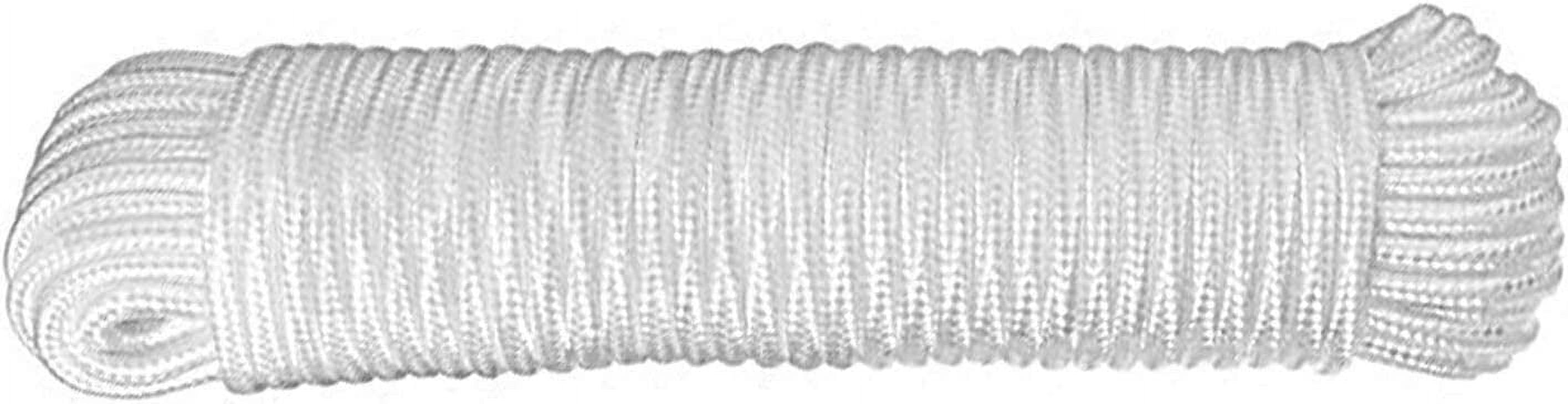 6mm (1/4 inch) Nylon Braided,Multi-Purpose Flagline Rope,High Strength ...