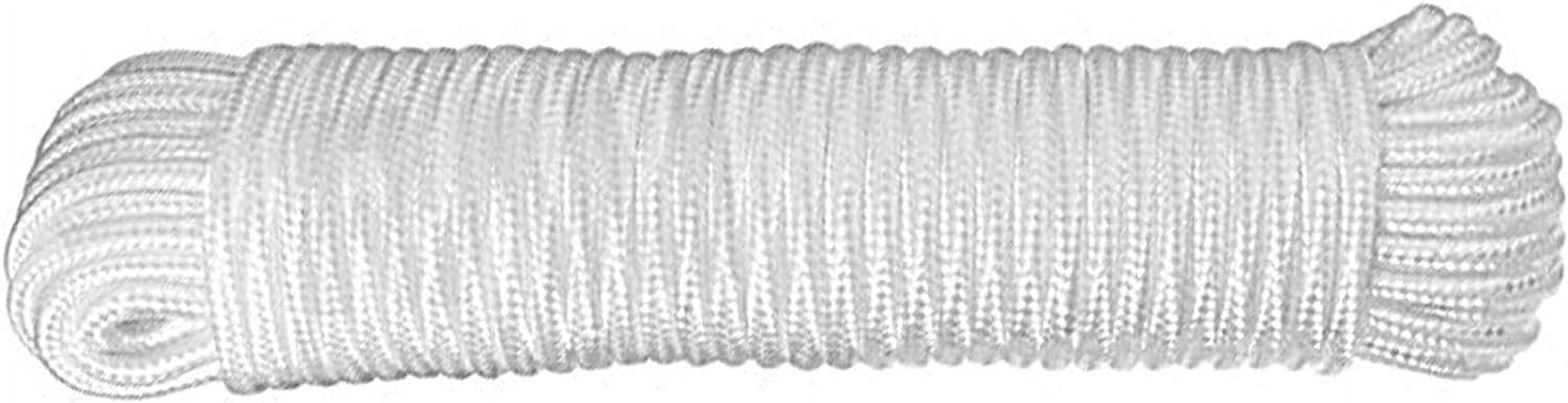 6mm (1/4 inch) Nylon Braided,Multi-Purpose Flagline Rope,High Strength ...