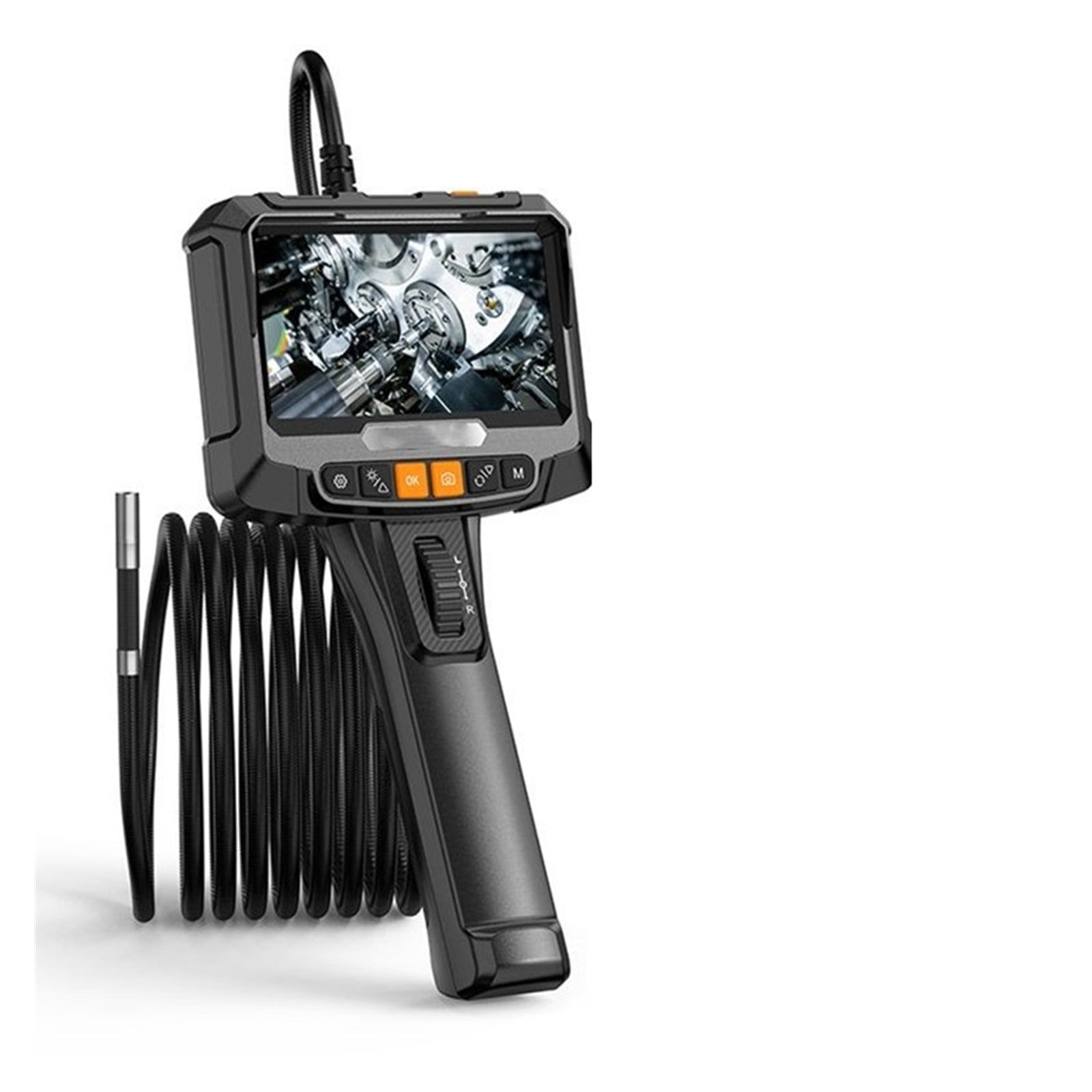 6mm 1080P Articulating Borescope With 5 Inch Screen For Car Pipe ...