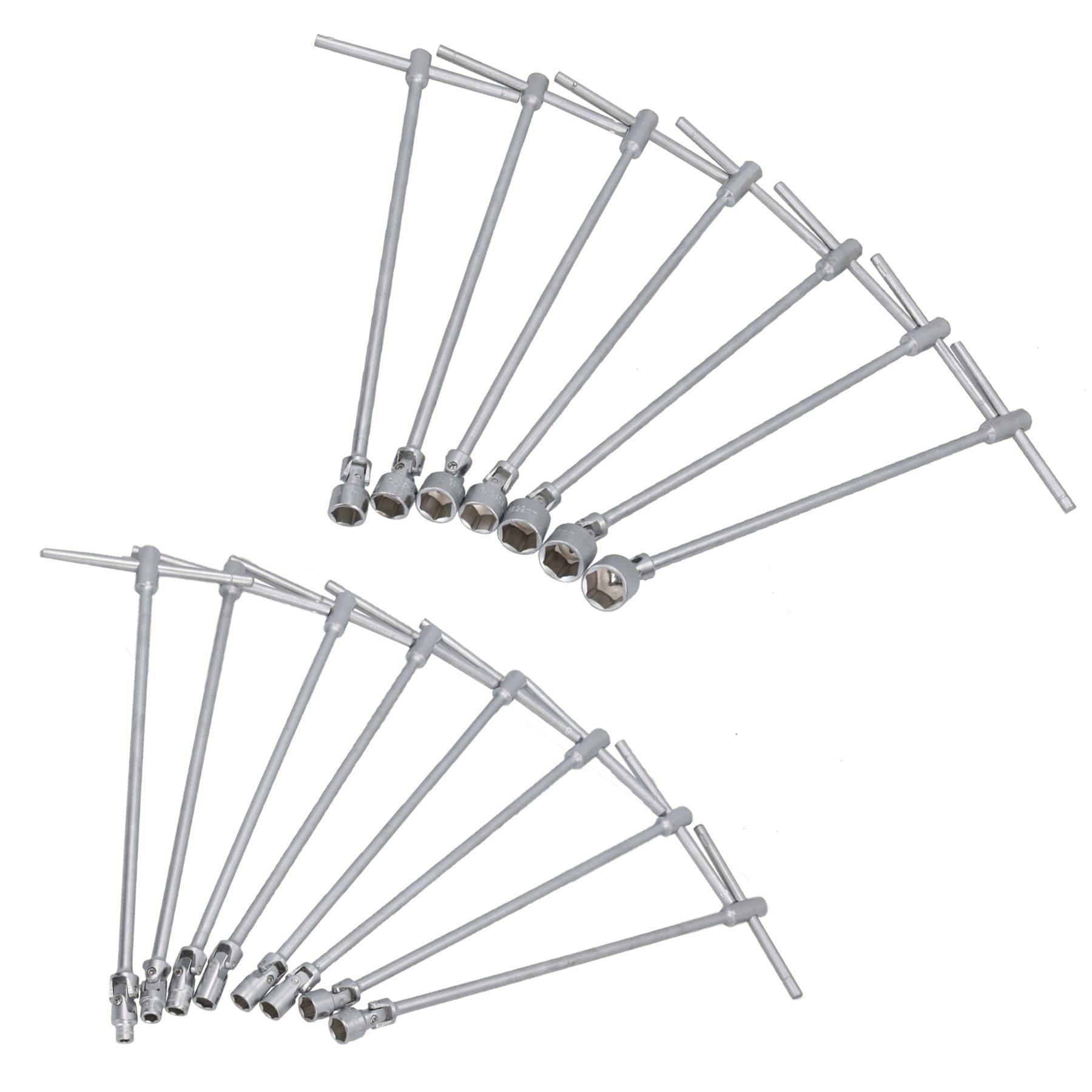 6mm - 24mm Metric U J Universal Joint T Bar Sockets Spanner Nut Wrench ...