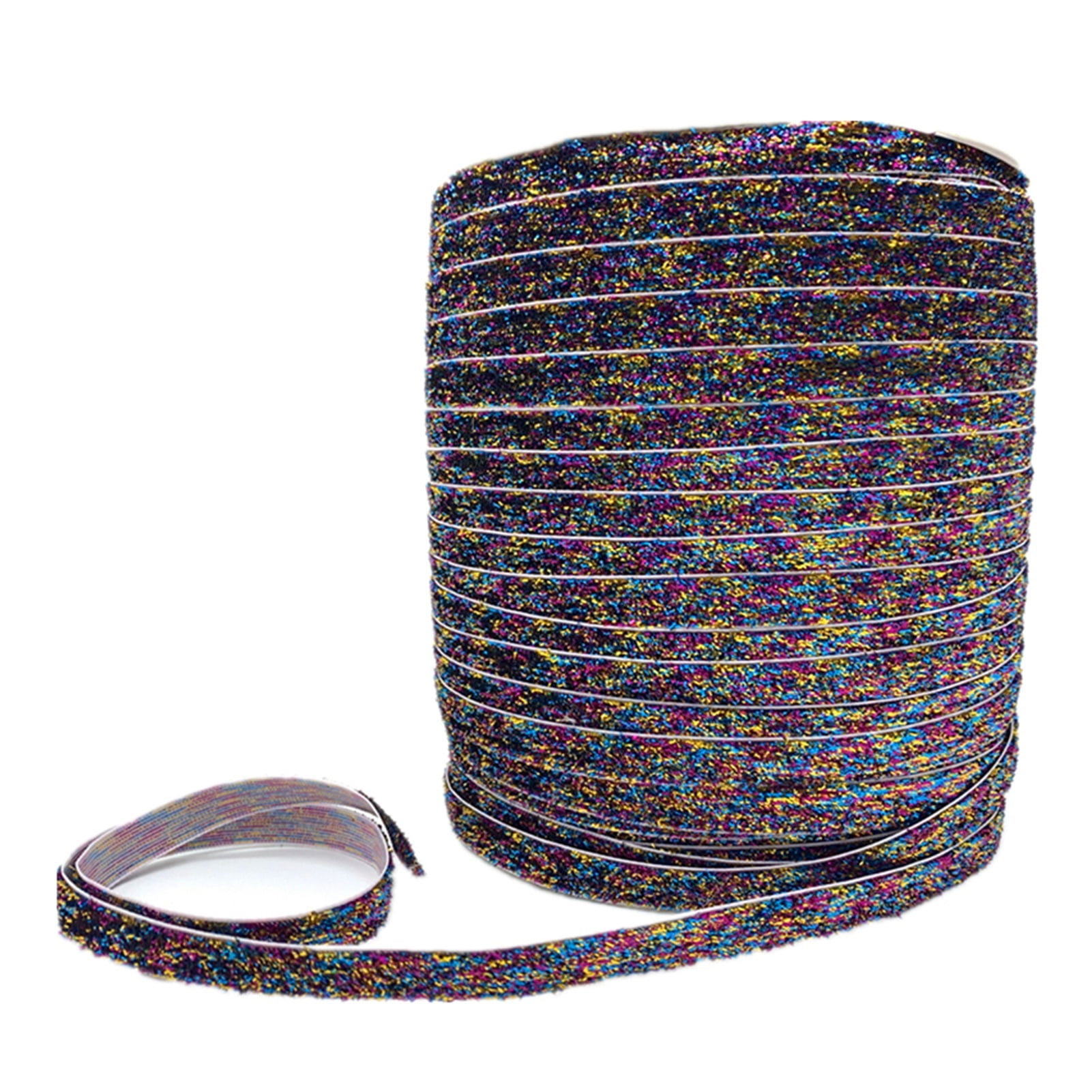 6mm-38mm Rainbow Glitter Velvet Ribbon Handmade Wedding Party ...