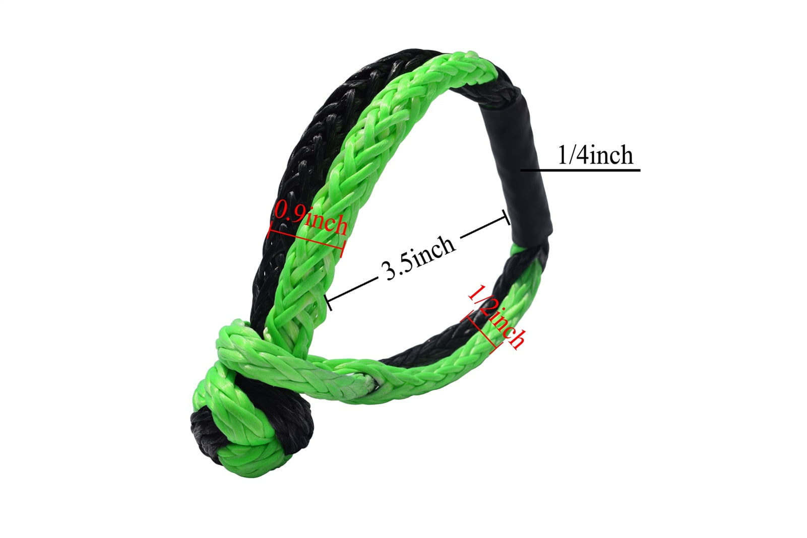 6mm*80mm Soft Shackles ,ATV Winch Shackle 13000 lbs,Synthetic Shackle ...