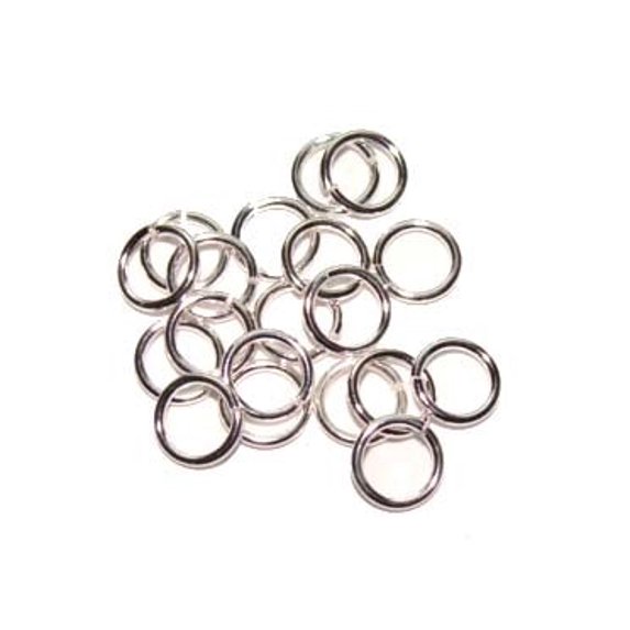 6mm Approx. 26 Gauge Pack Of 220 Pcs Platinum Plated Open Jump Rings ...