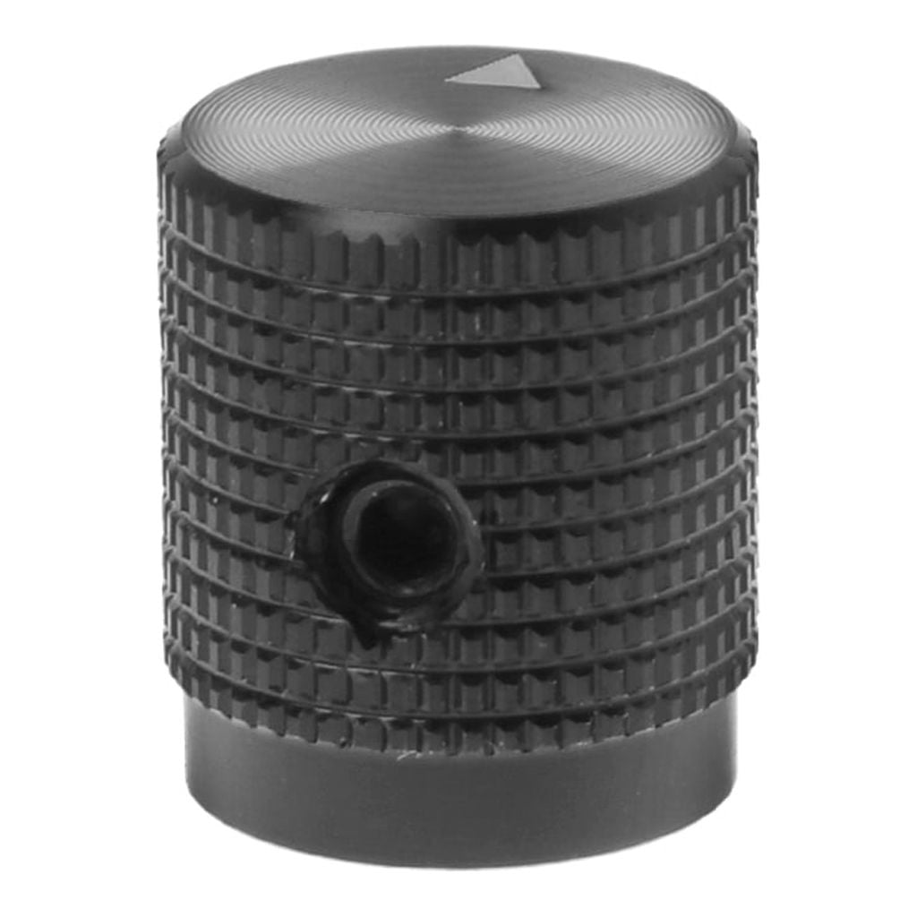 6mm Black Silver Metal Volume Control Rotary Knobs For Knurled Shaft ...