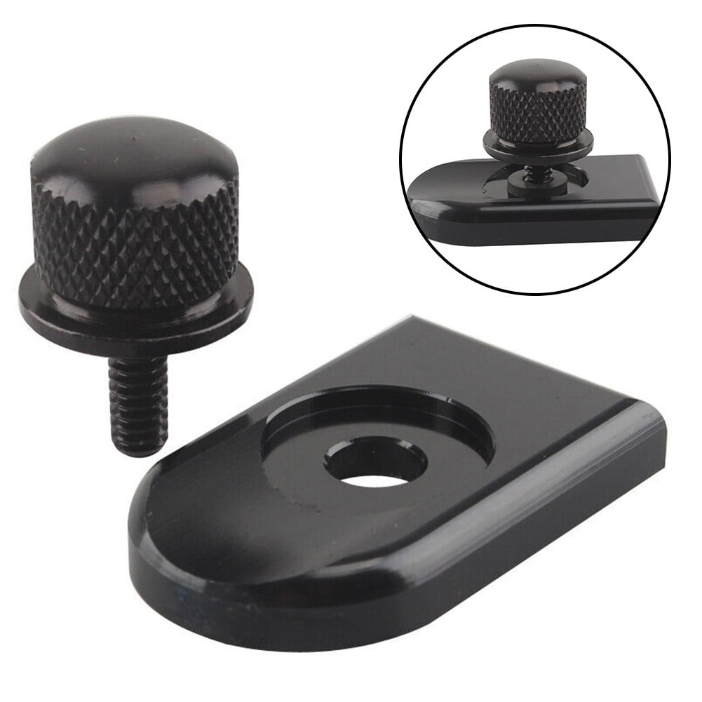 6mm Black for Seat Bolt Tab Screw Mount Knob Cover for Harley Dyna ...