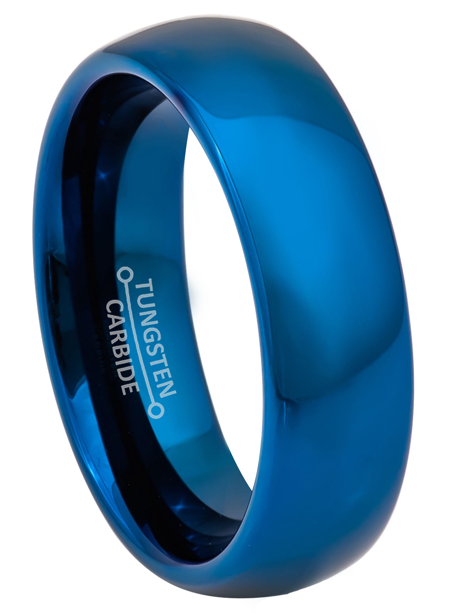 Blue Tungsten Wedding Bands