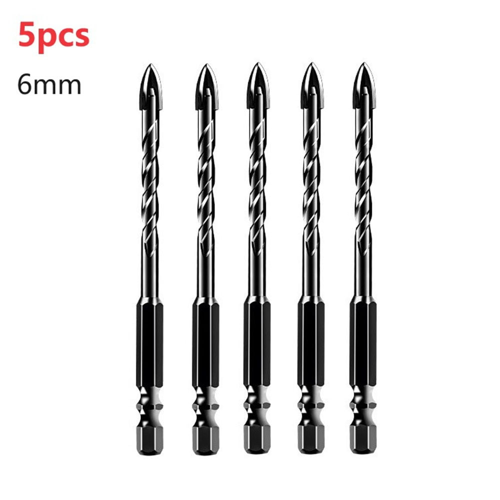 6Mm Cross Tile Drill Bits Triangle Drill Stone Glass Concrete Hole ...