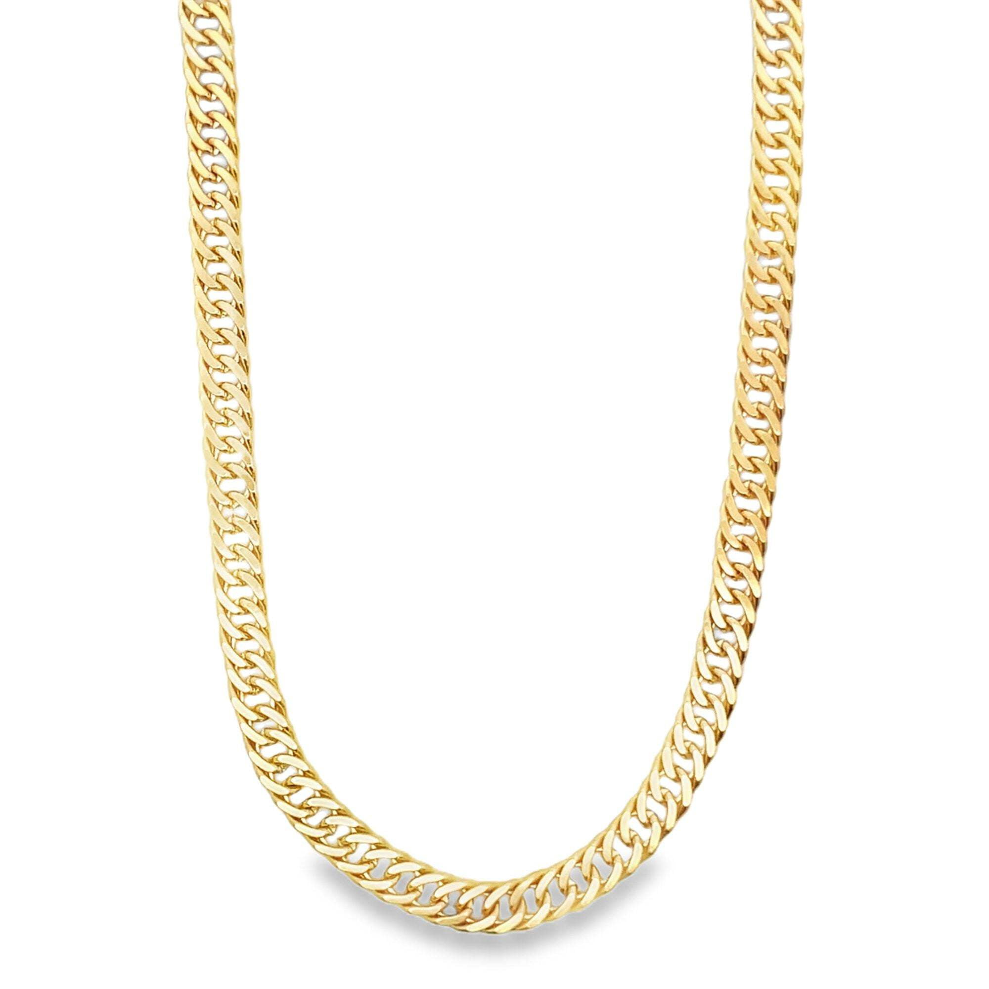 6mm Cuban Double Curb Cuban Link Chain (F34) - Walmart.com