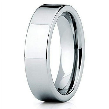 Tungsten Alaska The Last Frontier State Mountain Band Ring 8mm Men ...