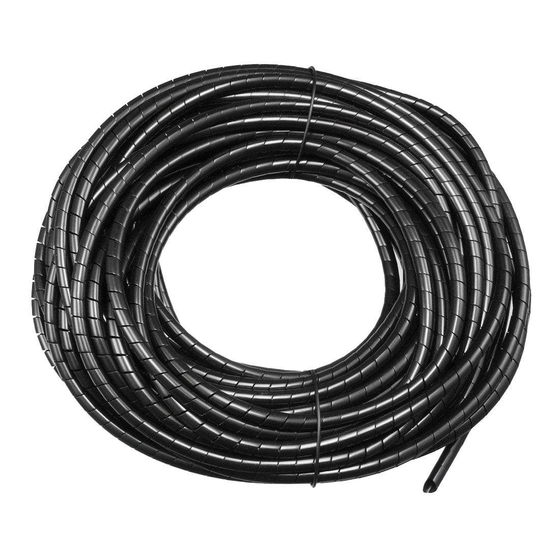 6mm Flexible Spiral Tube Cable Wire Wrap Computer Manage Cord White 14 ...